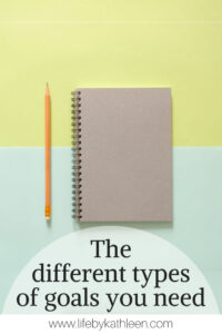 How different types of goals help you achieve success - Life By Kathleen
