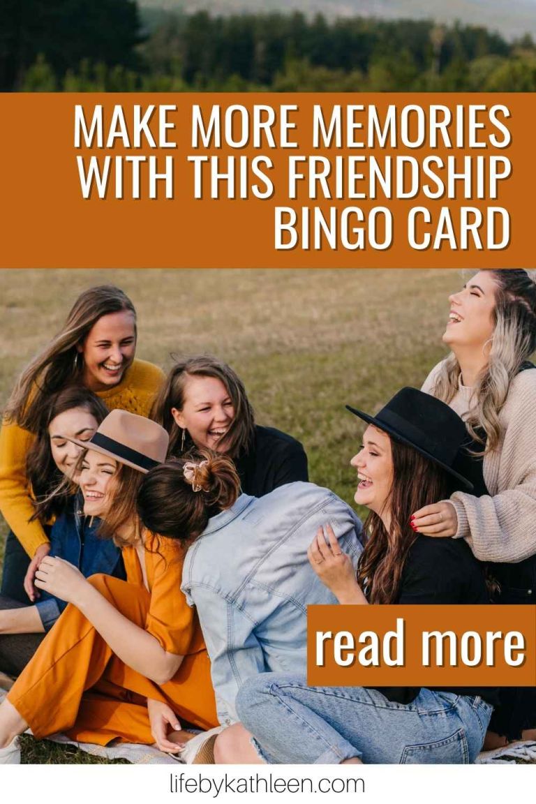 Friendship Bingo: A Fun Activity to do With Friends - Life By Kathleen